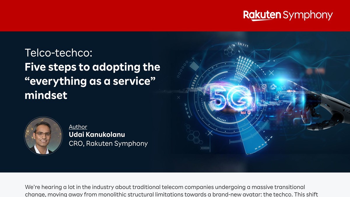 Telco-techco: Five steps to adopting the everything-as-a-service ...
